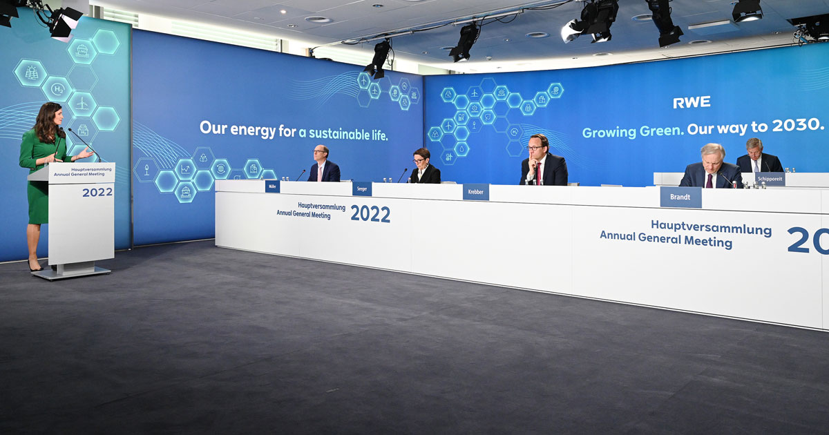 RWE Annual General Meeting approves dividend of €0.90 per share