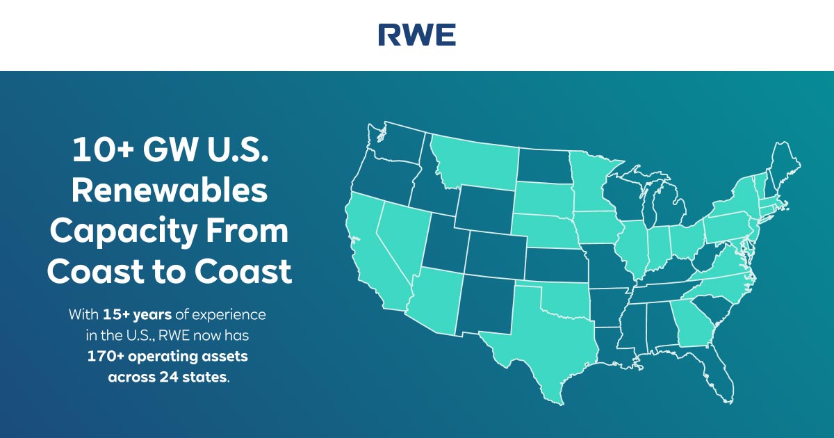 RWE reaches 10 gigawatts owned and operated clean generation assets in ...