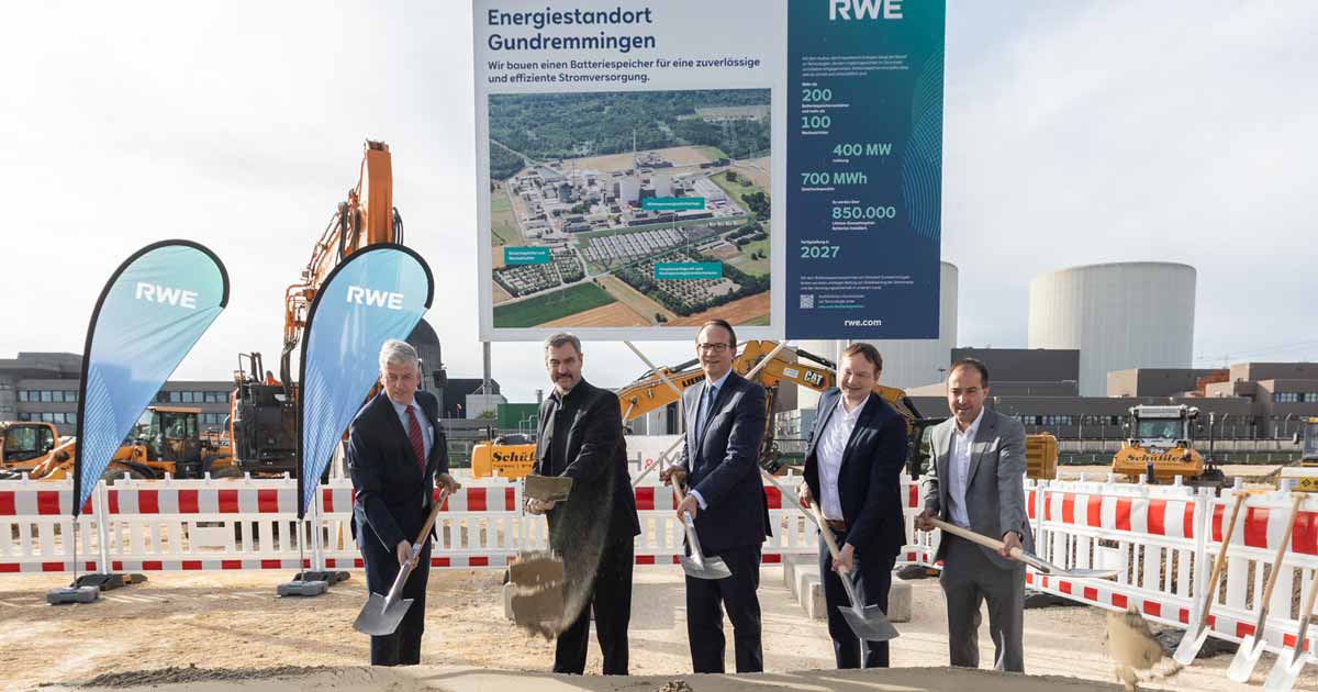 Groundbreaking ceremony: RWE is constructing Germany's largest battery ...