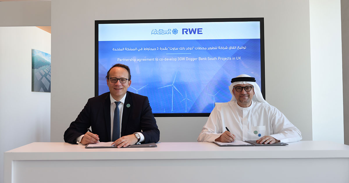 RWE and Masdar form joint ventures to co-develop 3 GW Dogger Bank South ...