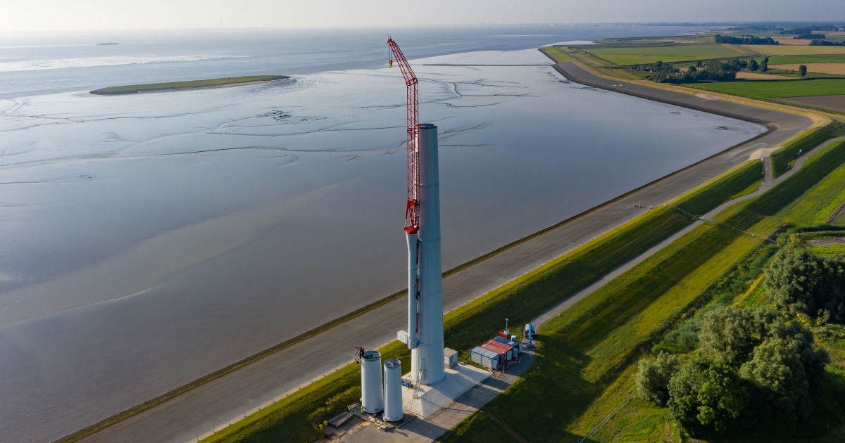 World’s first: RWE builds wind turbines on a sea dike dam in the ...