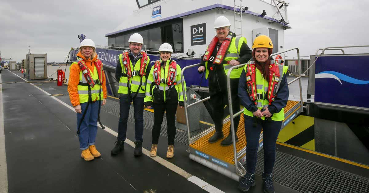 Welsh Minister for Climate Change meets RWE trainees helping Wales ...