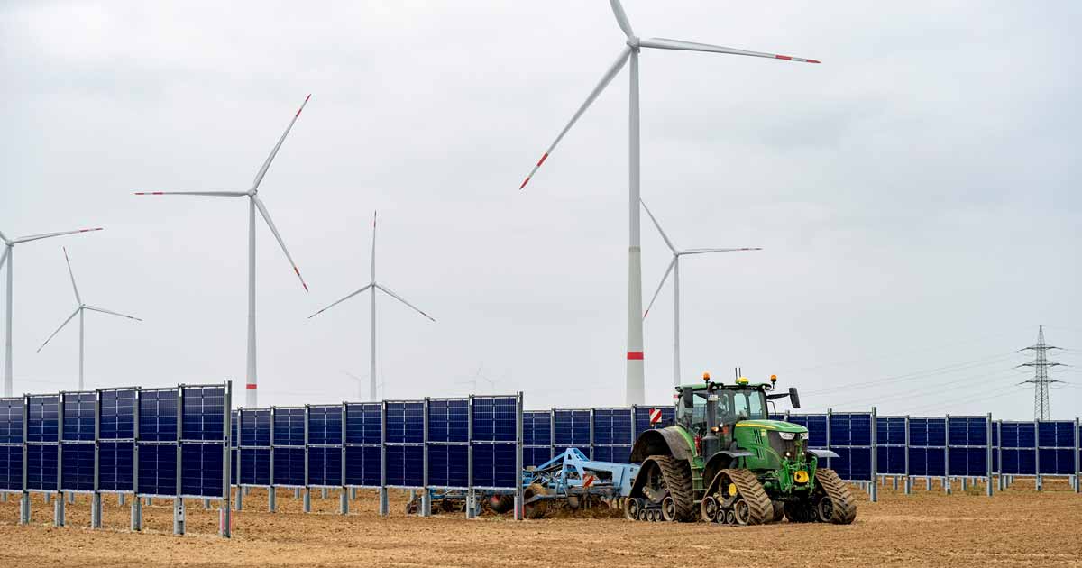 Green electricity above, crops below: RWE plants seedlings at its ...